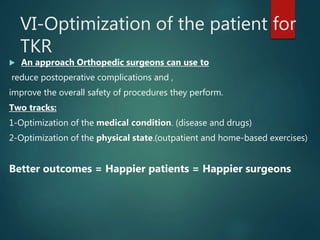 Preoperative preparation of total knee arthroplasty | PPTX