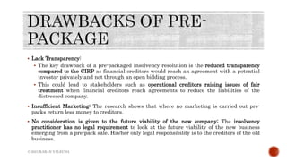 Pre-Packaged Insolvency Resolution Process | PPTX