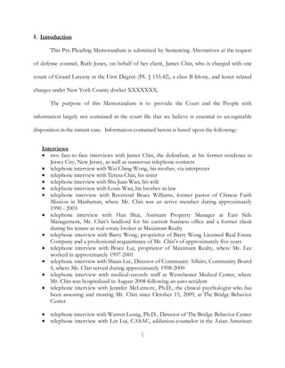 Pre Pleading Memorandum | PDF
