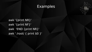[POSS 2019] Learn AWK in 15 minutes | PPT