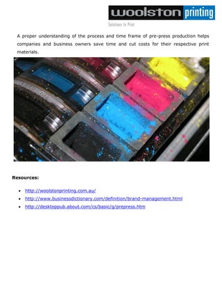 Pre-Press Production: A Priority before Print Layout and Final Printing ...