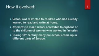 Pre primary schooling | PPTX
