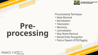 Natural Language Processing- Pre-processing | PPTX