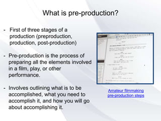Foundations of Preproduction | PPTX