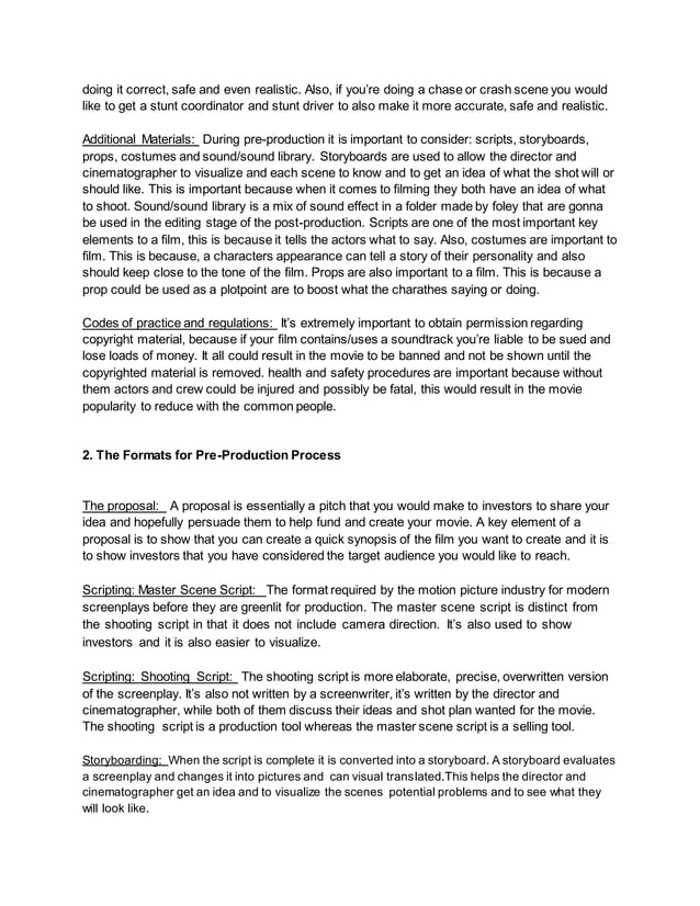 Pre production | PDF