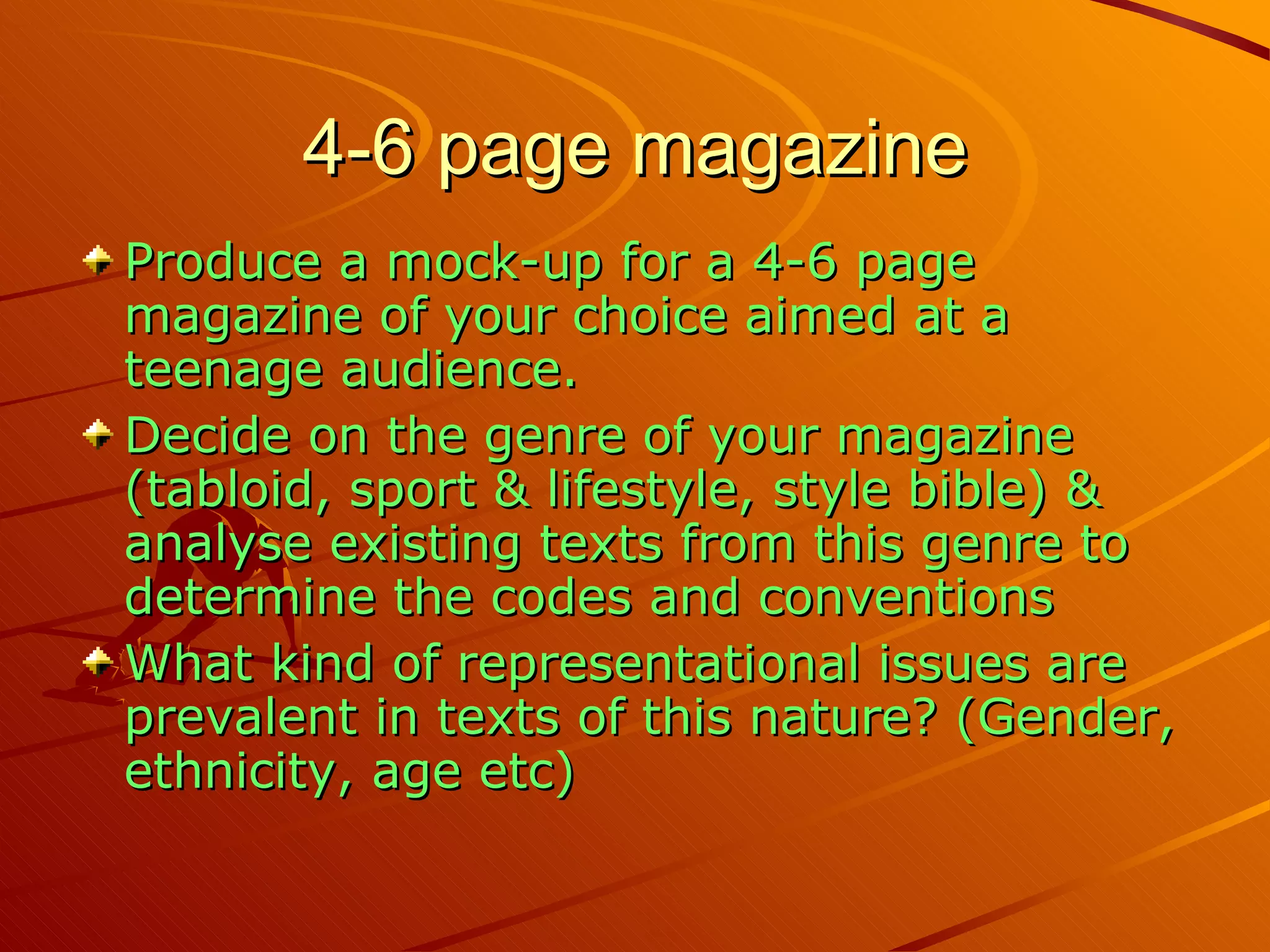 GCSE Media Studies - Pre Production Coursework | PPT | Education