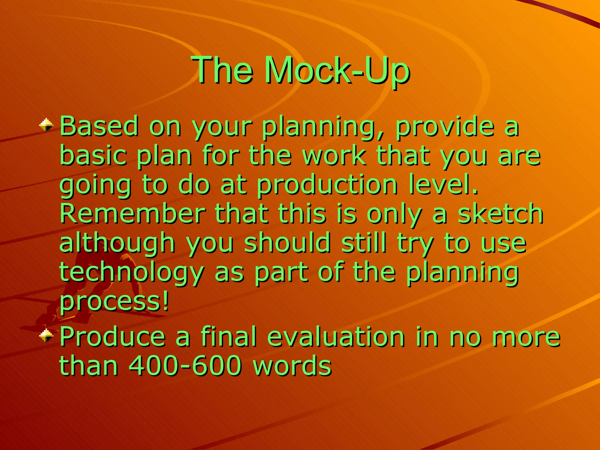 GCSE Media Studies - Pre Production Coursework | PPT | Education