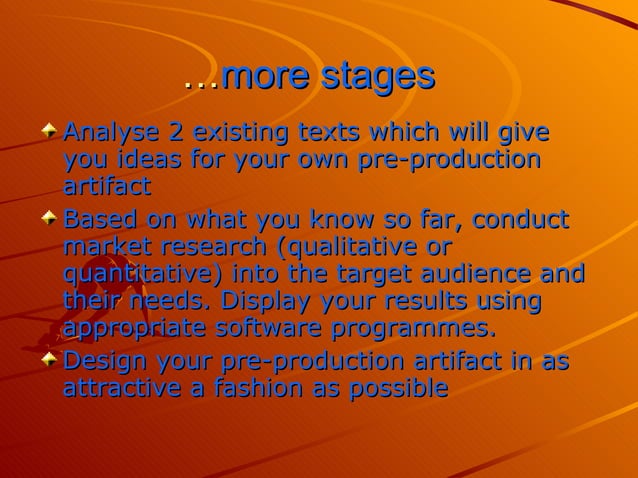 GCSE Media Studies - Pre Production Coursework | PPT | Education