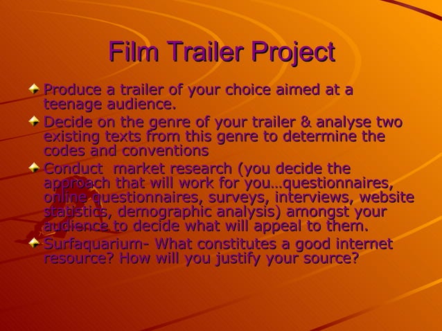 GCSE Media Studies - Pre Production Coursework | PPT