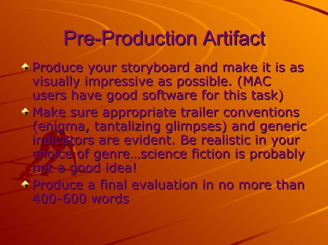 GCSE Media Studies - Pre Production Coursework | PPT