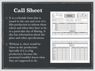 Pre-production documents | PPT