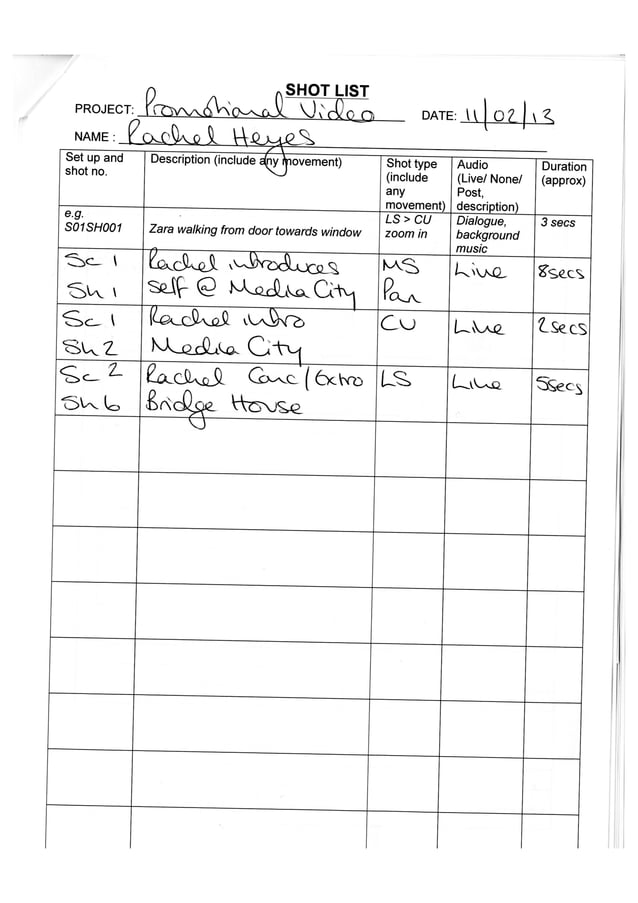 Pre production example | PDF