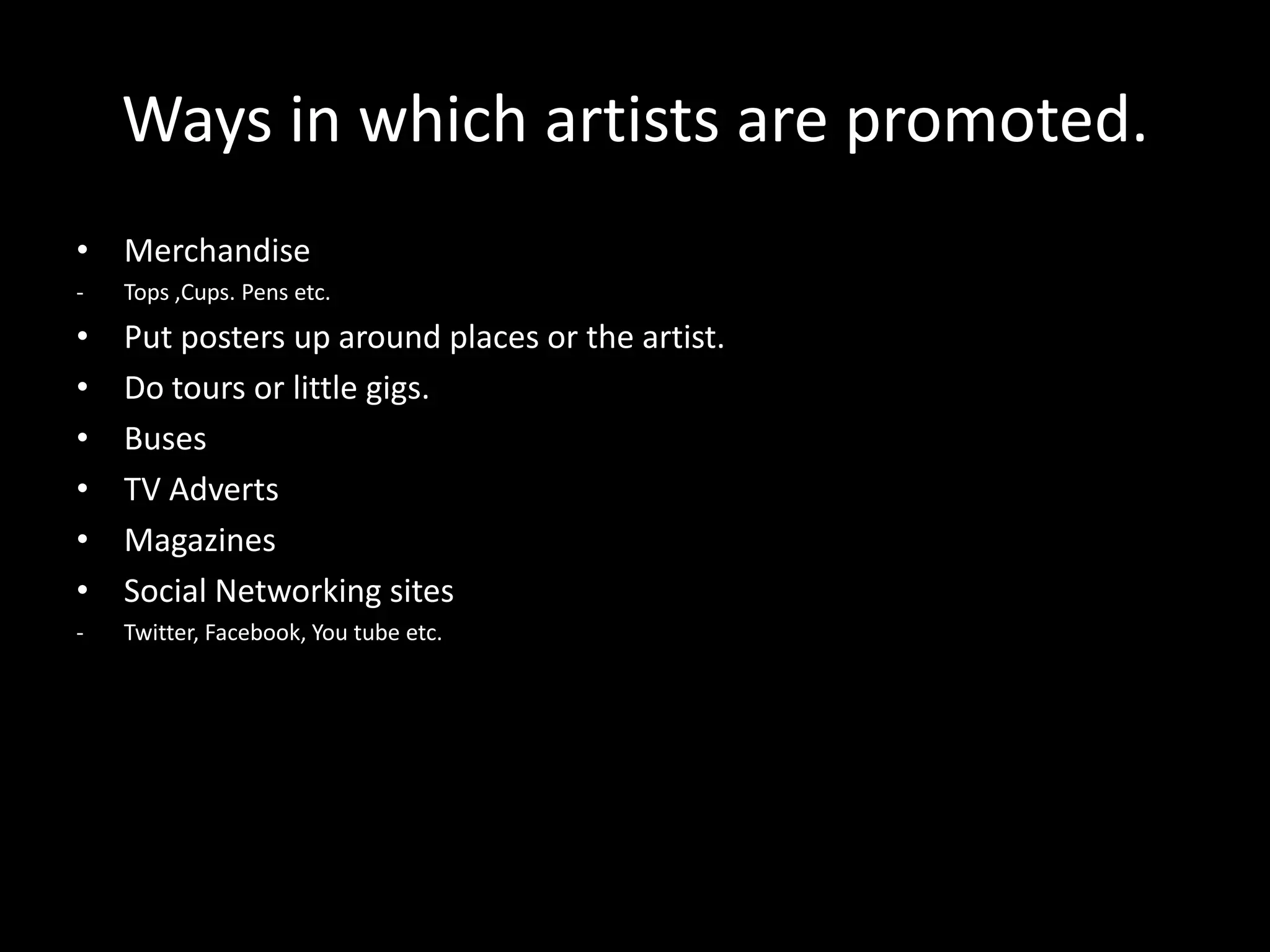 Pre production music video | PPTX