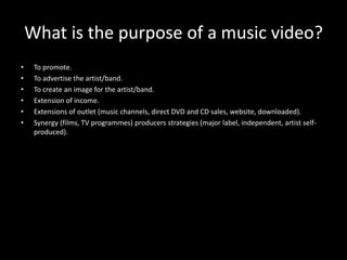 Pre production music video | PPTX