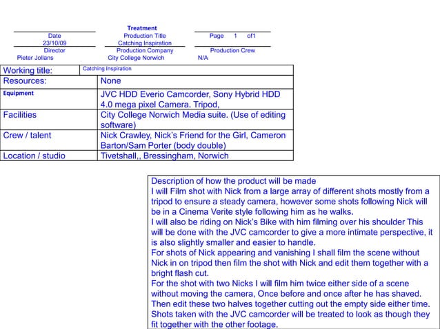 Pre Production Paperwork | PPTX
