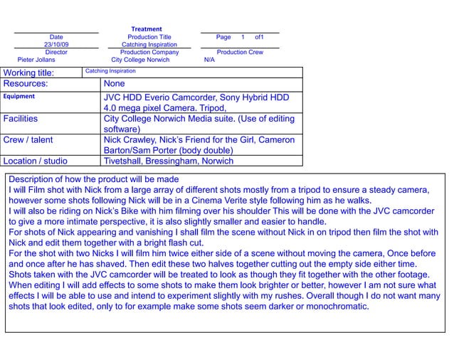 Pre Production Paperwork | PPT