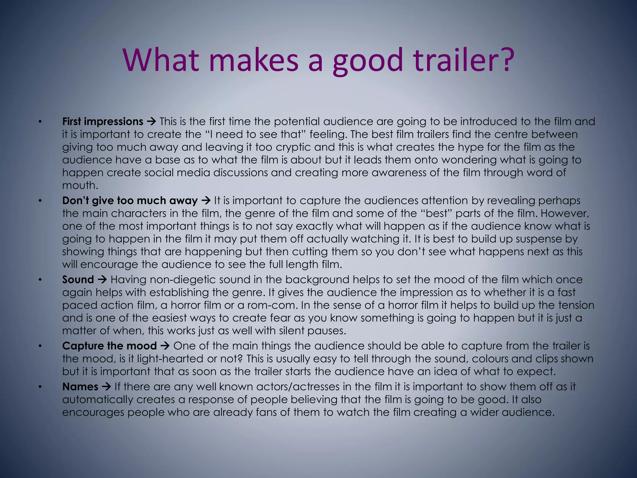 Pre-Production Phase Film Trailers | PPT
