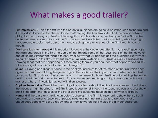 Pre-Production Phase Film Trailers | PPT