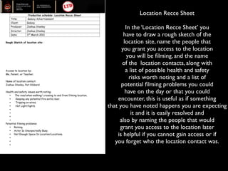 Pre-Production Presentation | PPT