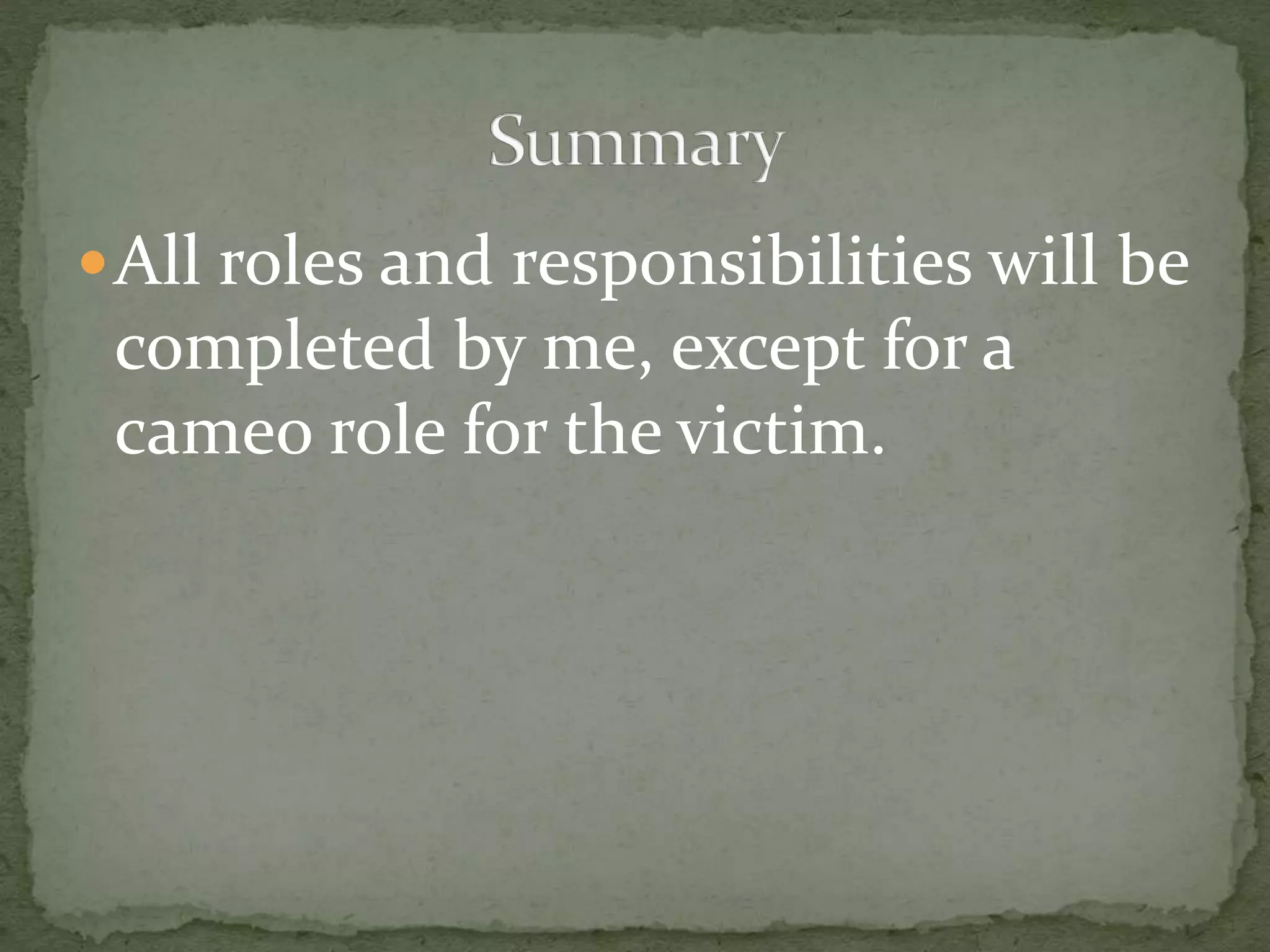 Unit 1 - Pre-Production Roles And Responsibilities | PPTX