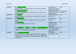 Pre-Production Schedule | PPT