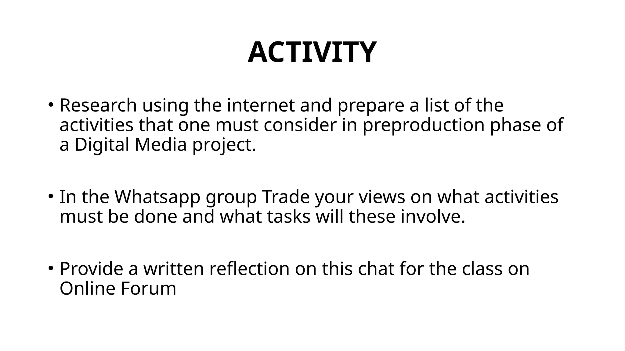 Pre-production skills used in digital media | PPTX