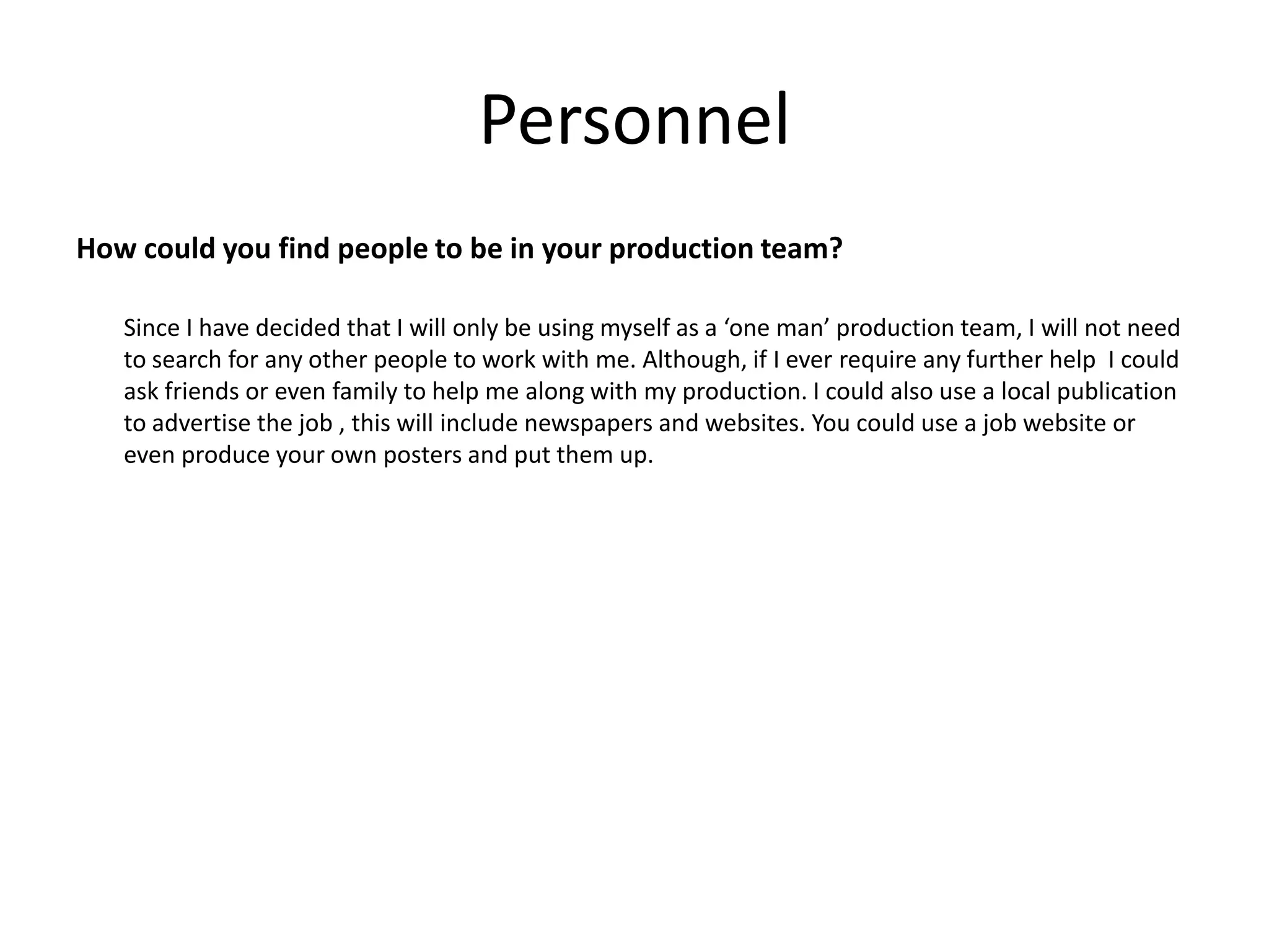 Pre production techniques pro-forma | PPTX