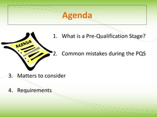 PQQ: Pre Qualification Questionnaire Stage | PDF