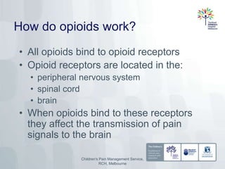 Pre-read about opioid analgesia 2006.ppt