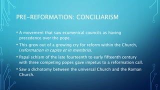Pre reformation | PPTX