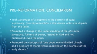 Pre reformation | PPTX