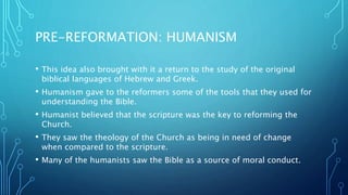 Pre reformation | PPTX