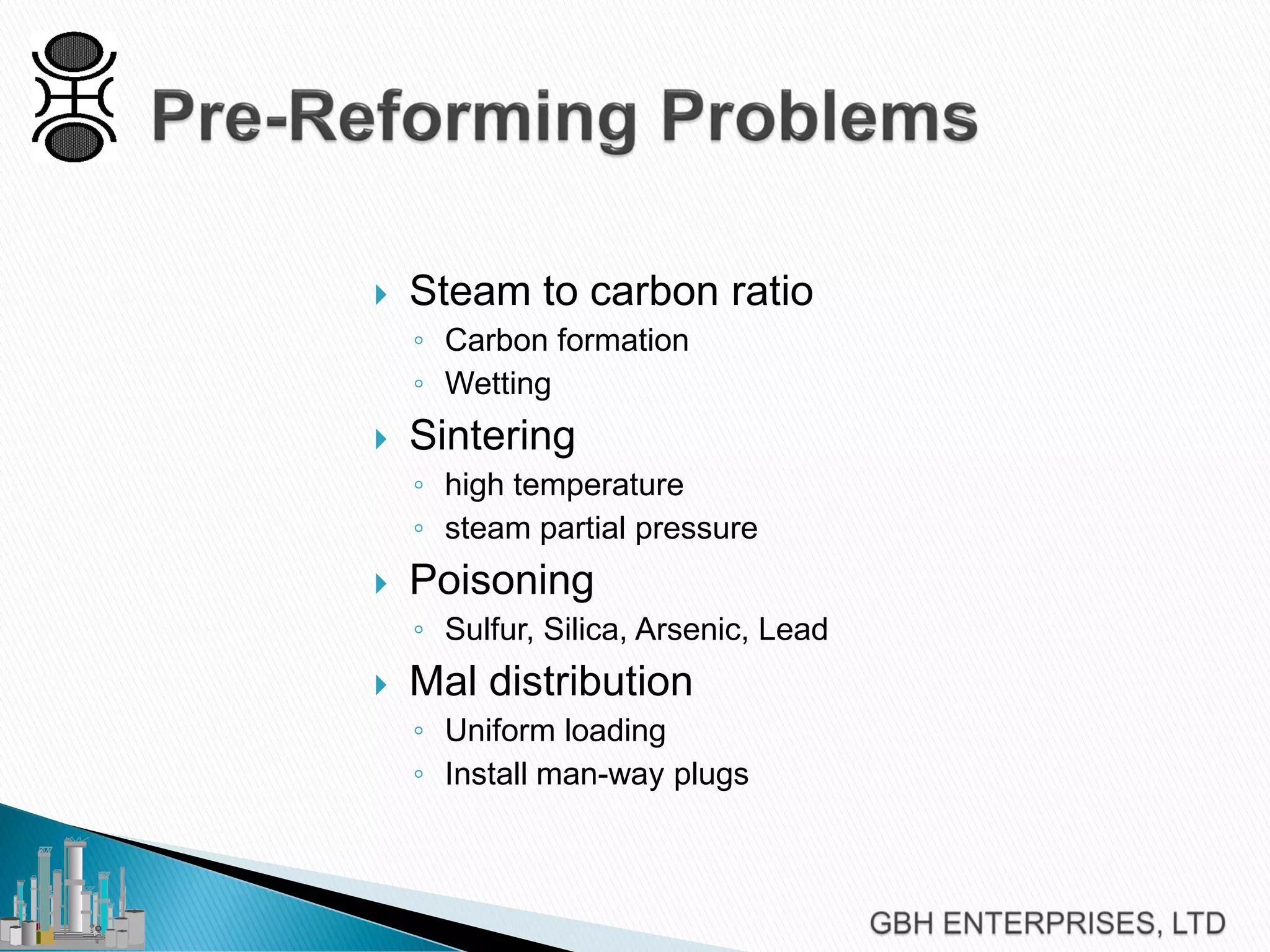 Pre-reformer Operations Technical Supplement | PDF