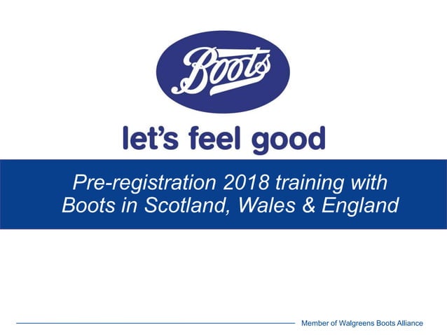 Pre-registration 2018 training with Boots | PPTX