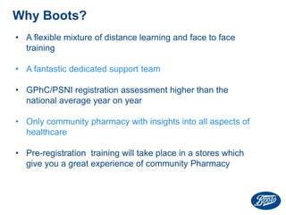 Pre-registration 2018 training with Boots | PPTX