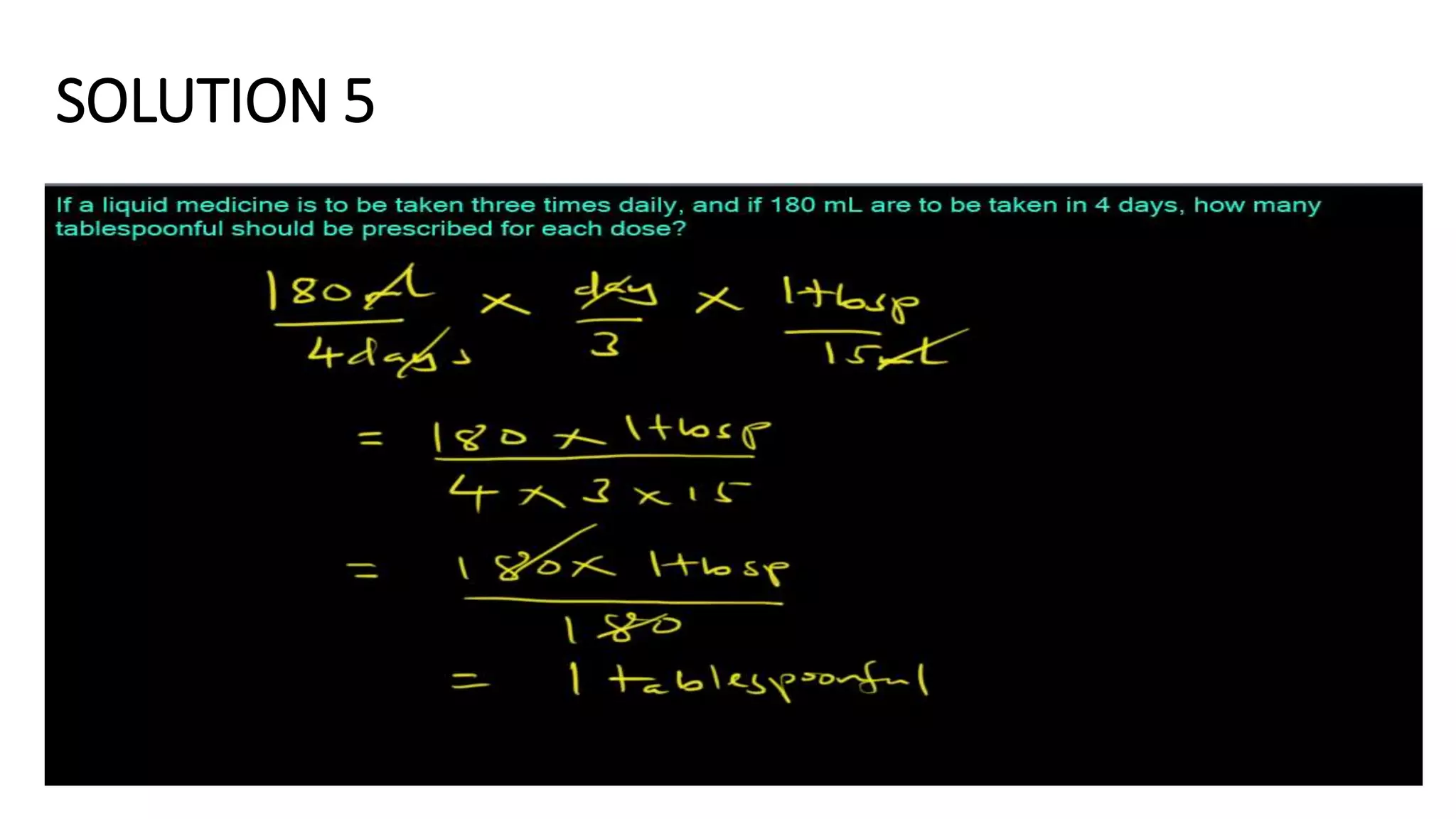 DOSE CALCULATIONS /PTCB/NAPLEX /PC EXAMS PREPARATION | PPT