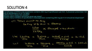 DOSE CALCULATIONS /PTCB/NAPLEX /PC EXAMS PREPARATION | PPT