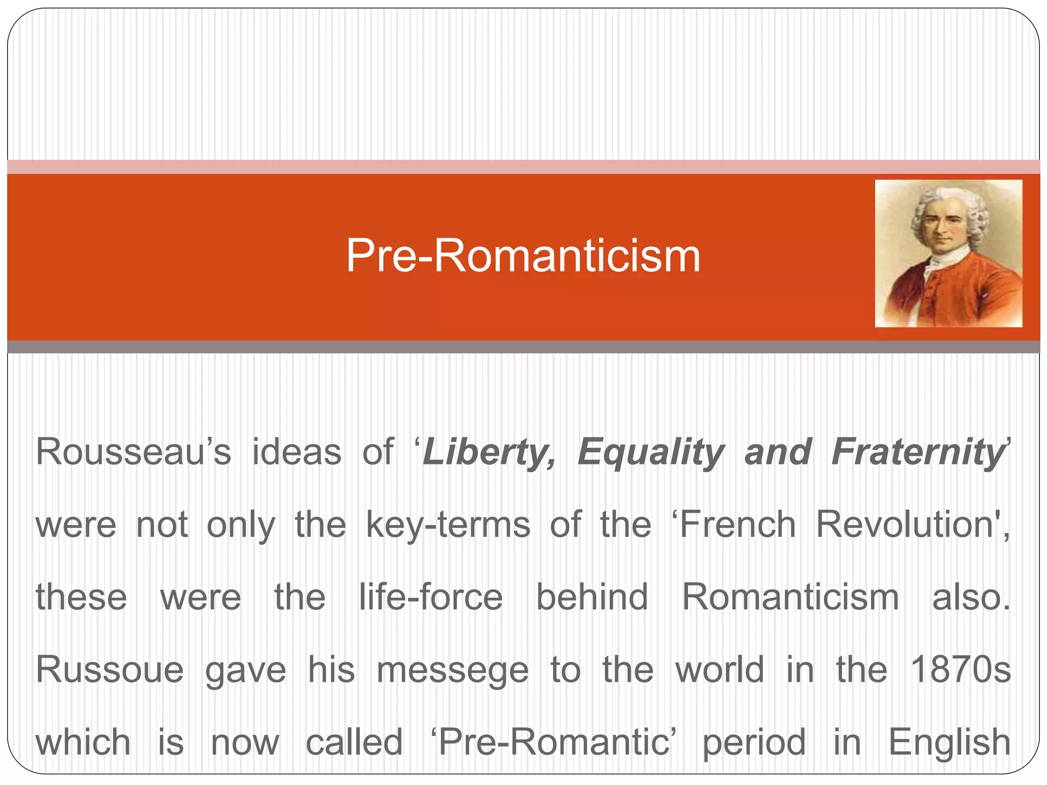 Pre romanticism | PPTX