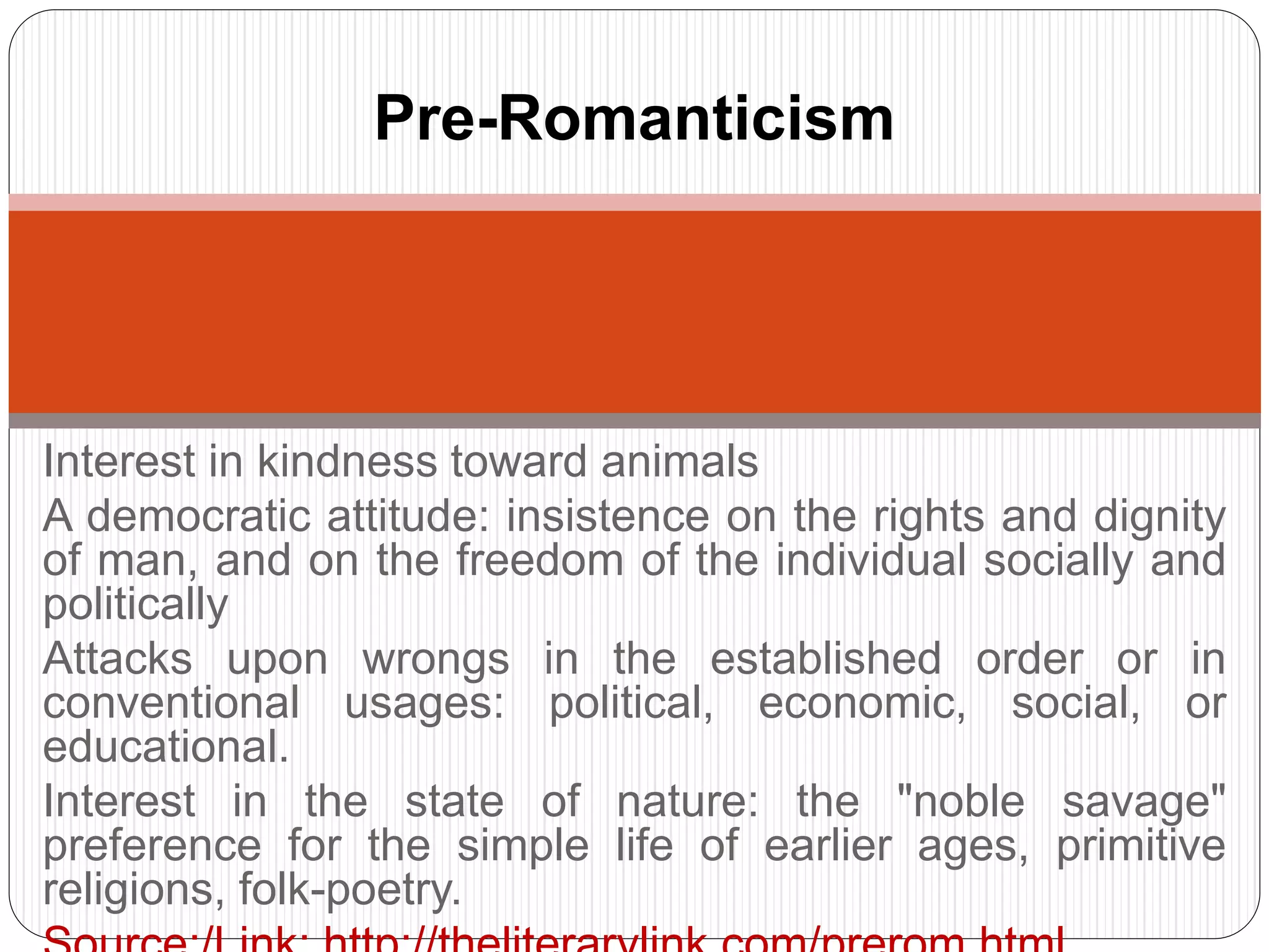 Pre romanticism | PPTX