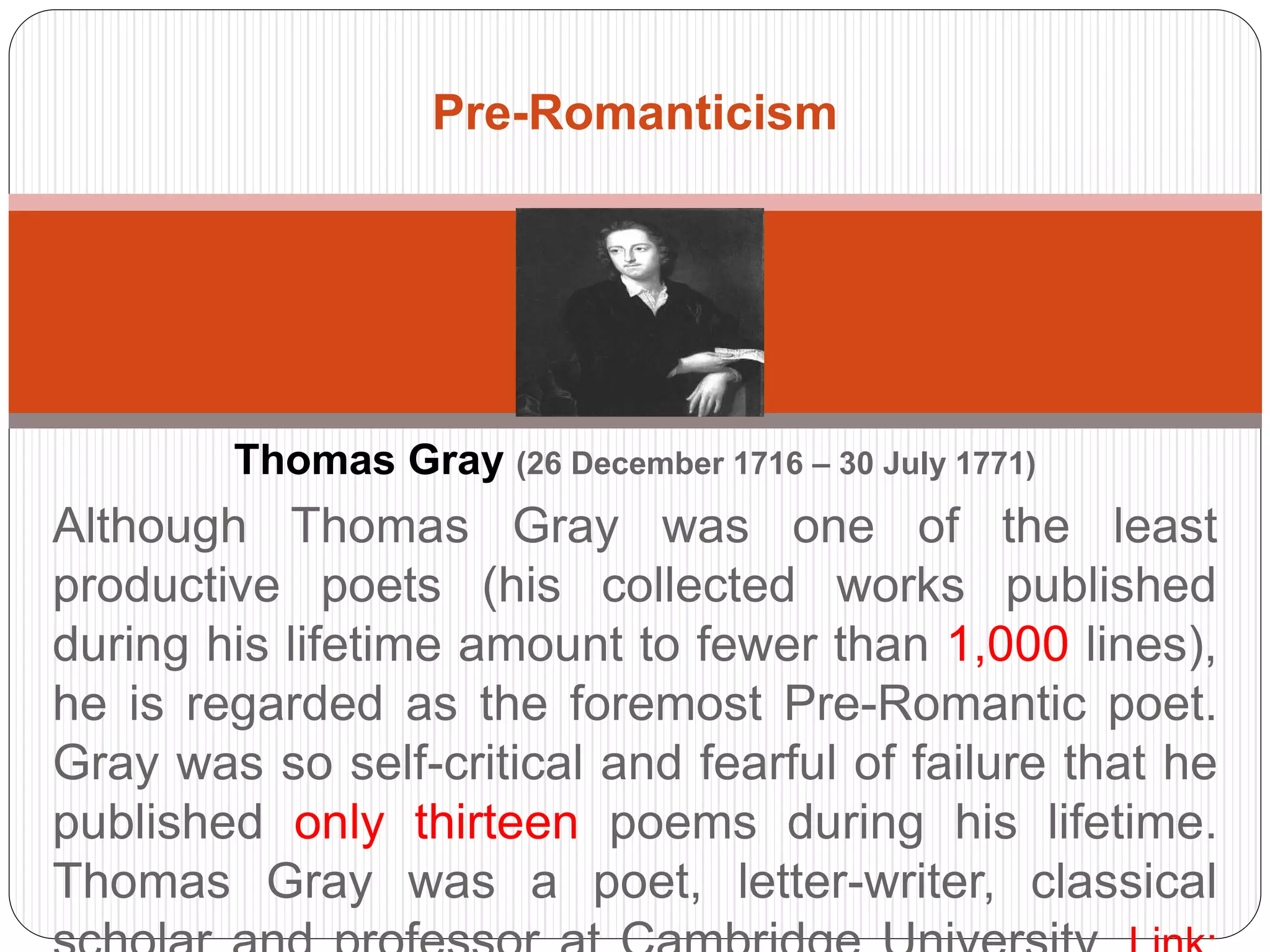 Pre romanticism | PPTX