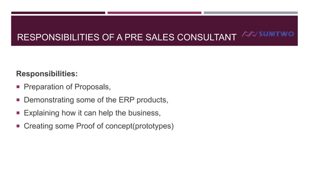 Pre sale activities | PPTX