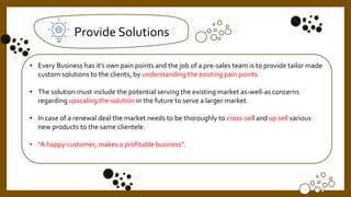 Pre sales preparation | PPTX