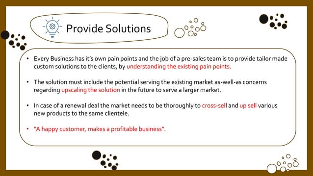 Pre sales preparation | PPTX | Sales | Business