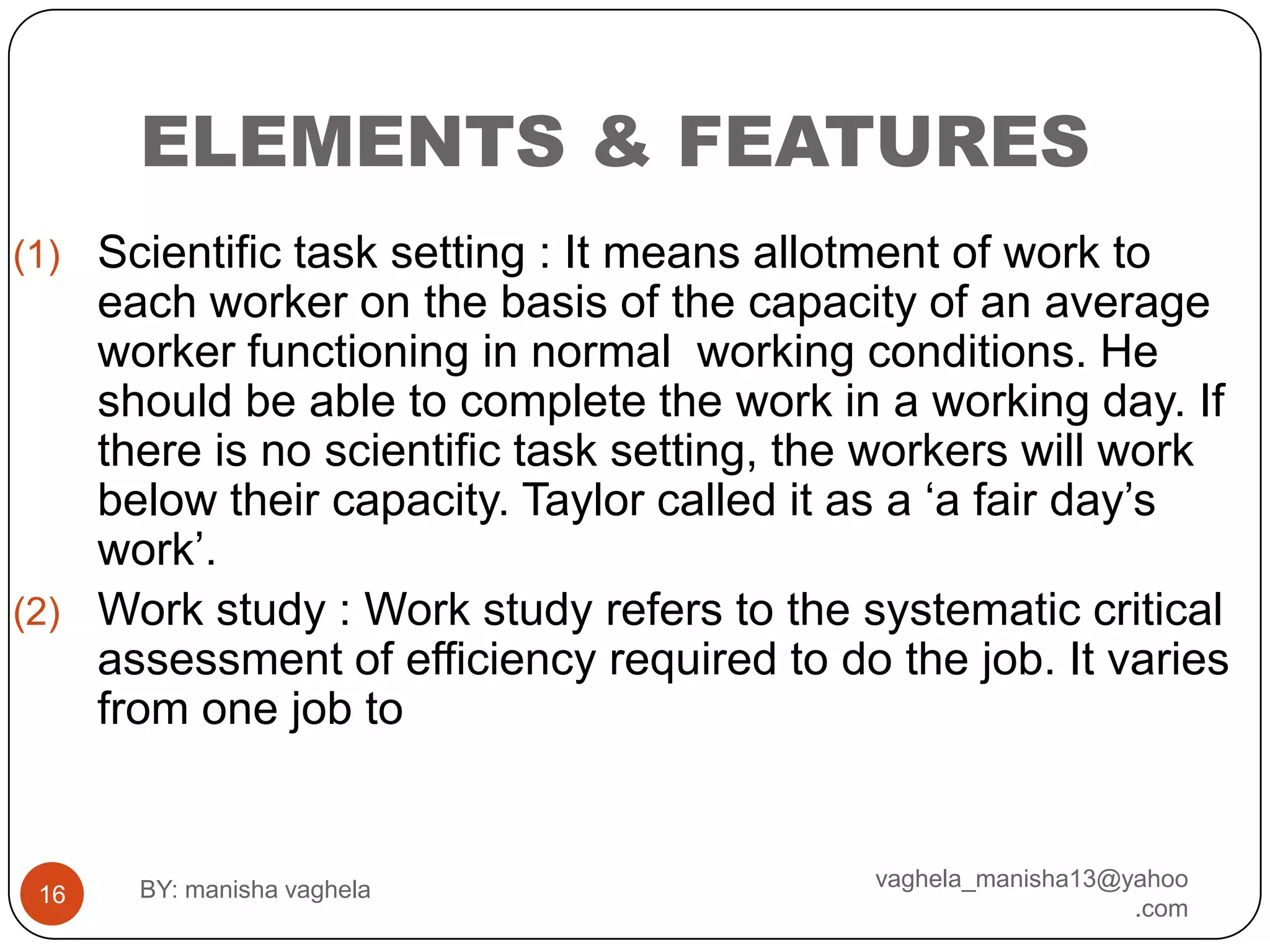 Pre scientific management theory | PPSX