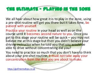 Pre shot routine | PPT