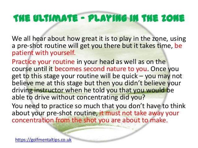 Pre shot routine | PPT