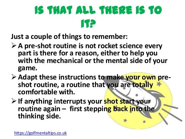Pre shot routine | PPT