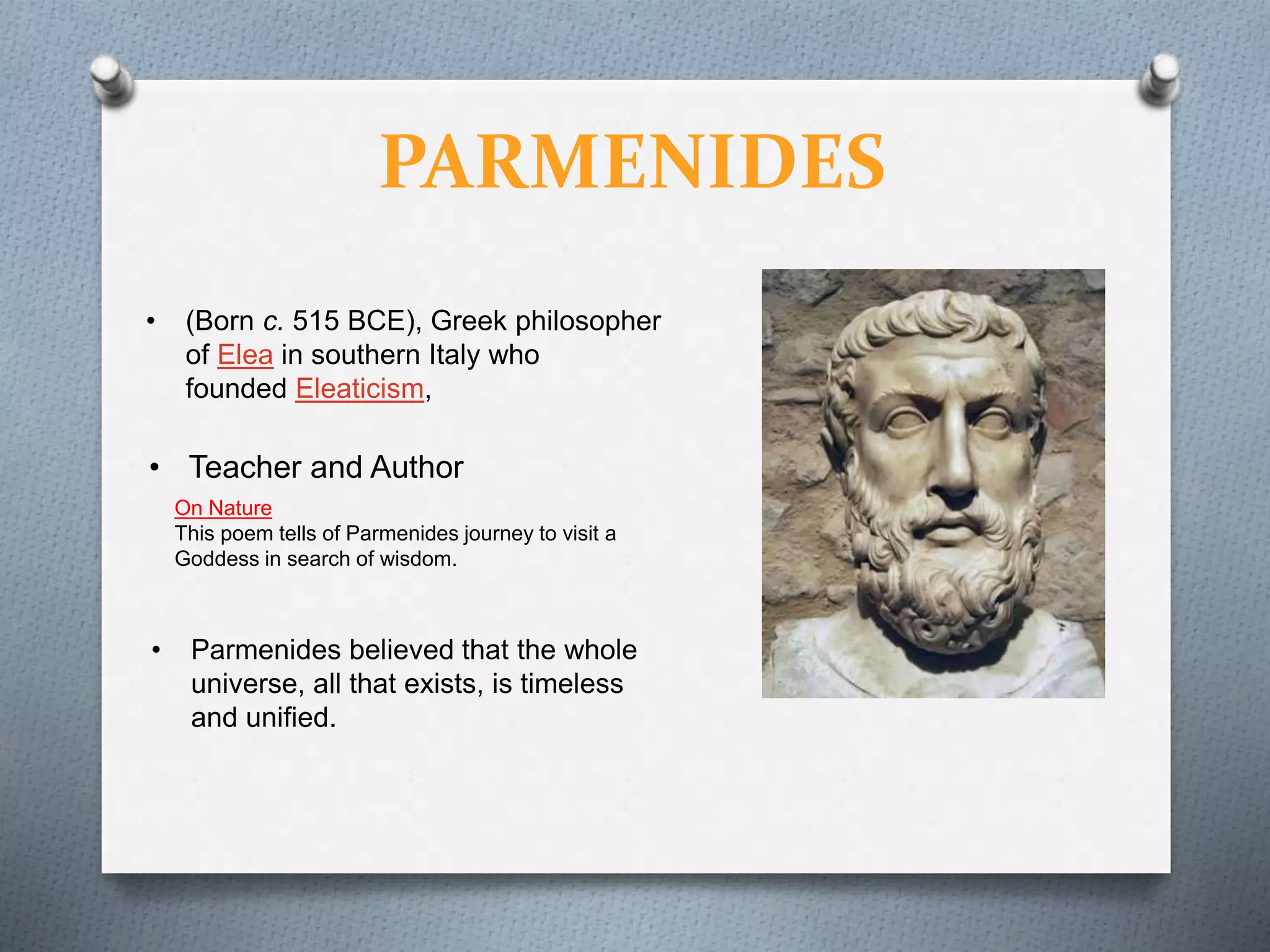 Pre socratic | PPTX
