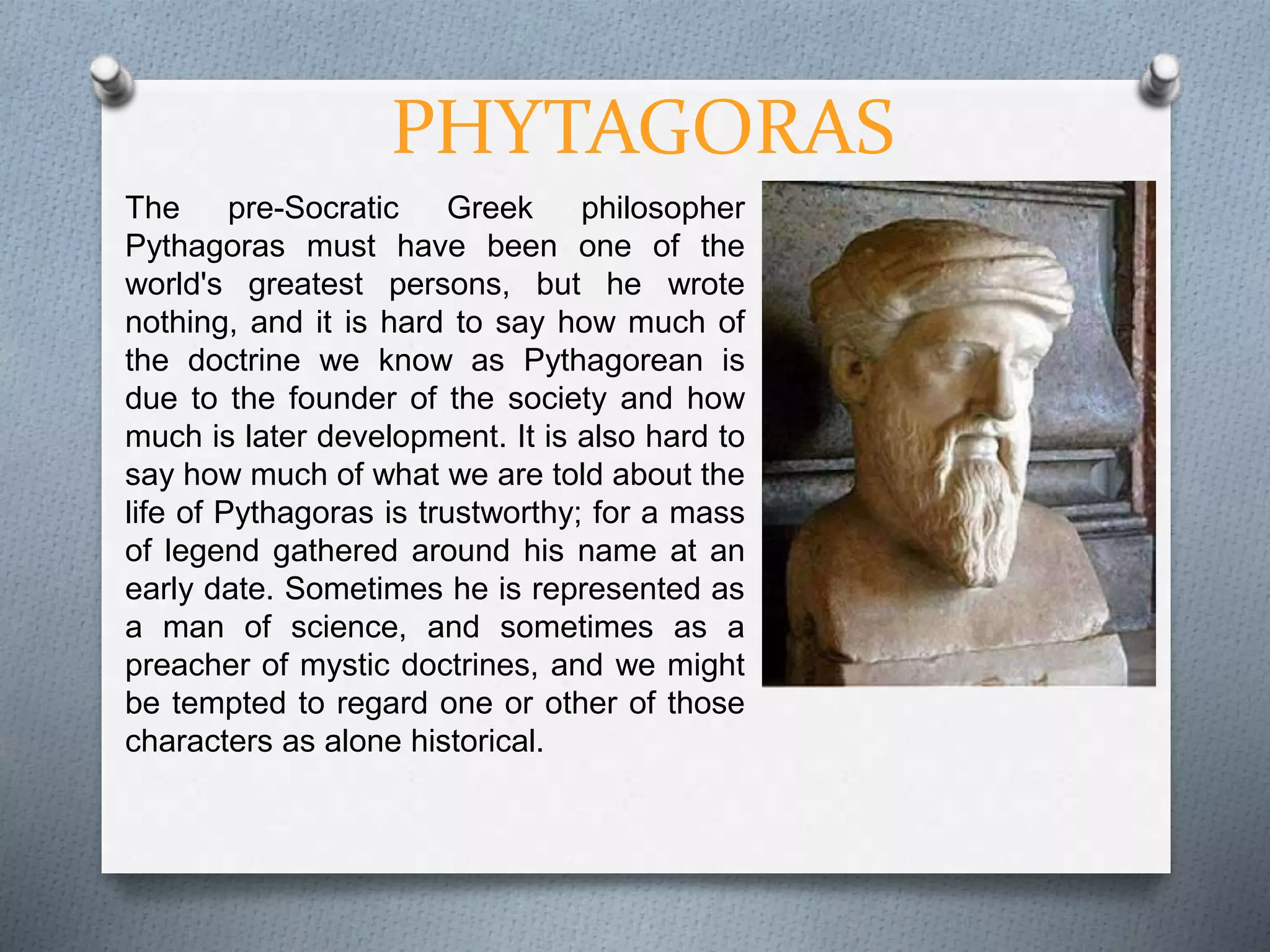 Pre socratic | PPTX
