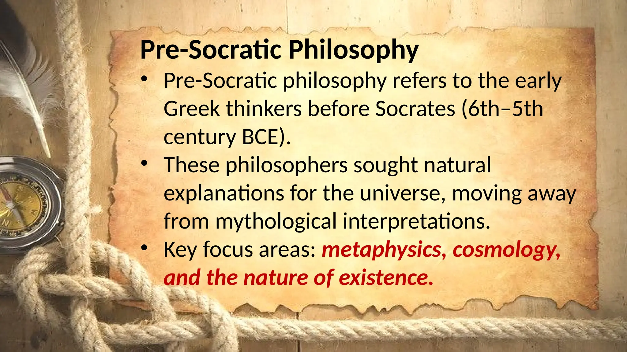 Pre-Socratic-Philosophy: understanding.. | PPTX